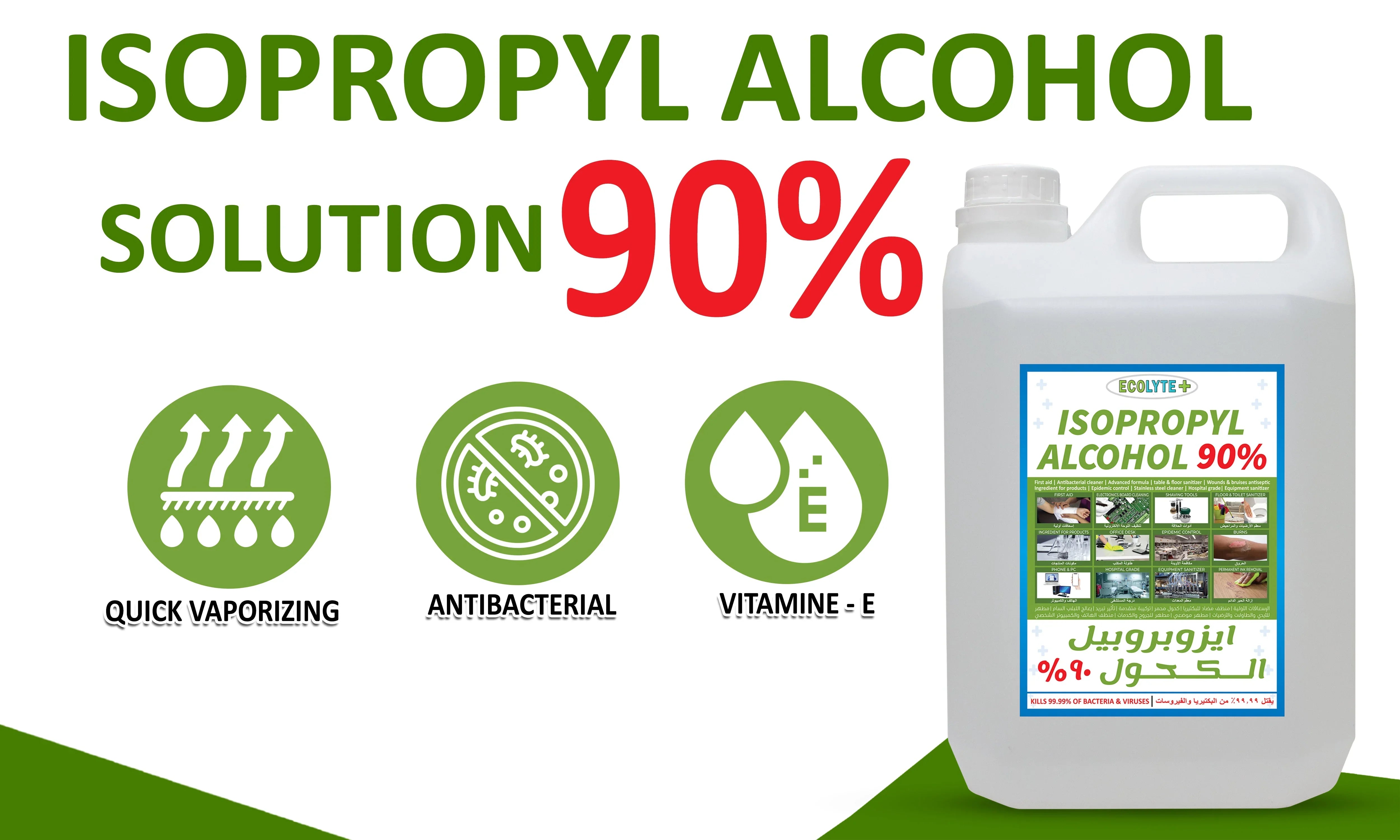 Protect Your Health with ECOLYTE+ Disinfectant Isopropyl Alcohol 90% ...